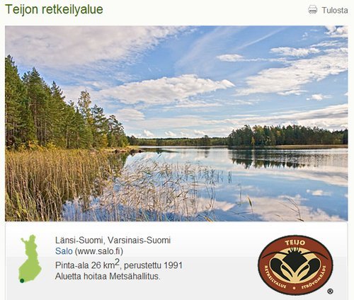 Suomen Latu vastustaa Teijon kansallispuistohanketta - Suomen Latu